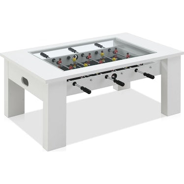 Brees Foosball Coffee Table - White – Sales Assistant